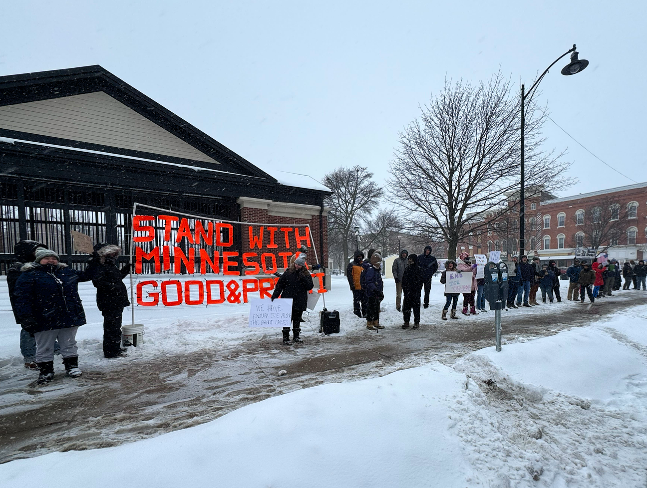 ICE Protest Pop-Up - Erie Reader