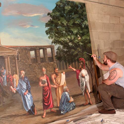 Greek Agora Painting