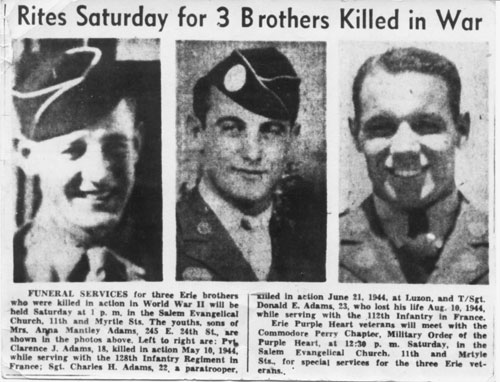 Remembering The Adams Brothers - Erie Reader