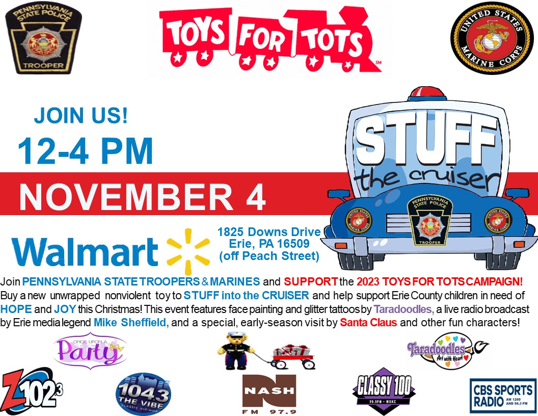 Stuff the Cruiser for Toys for Tots - Events - Erie Reader