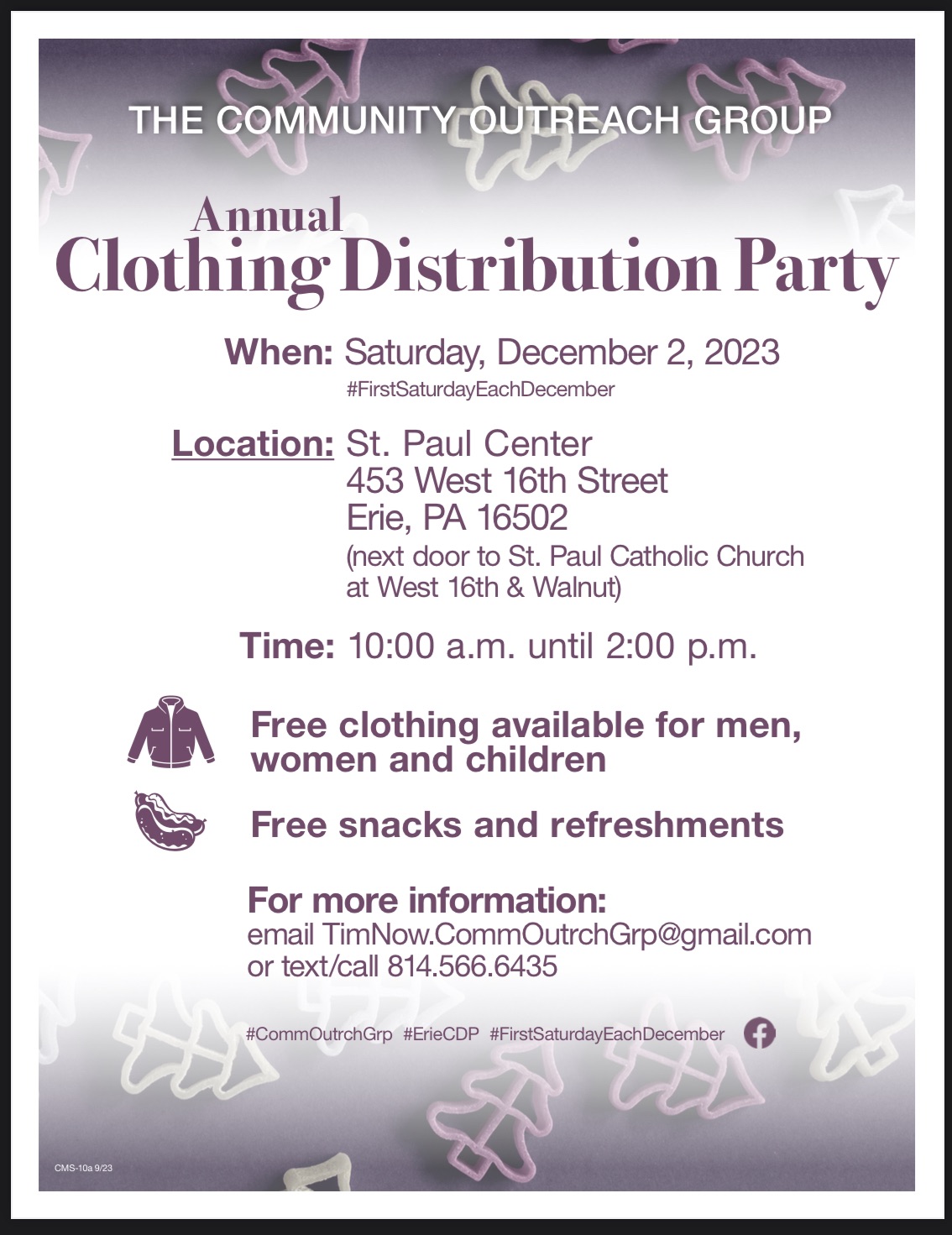 Annual Clothing Distribution Party - Events - Erie Reader